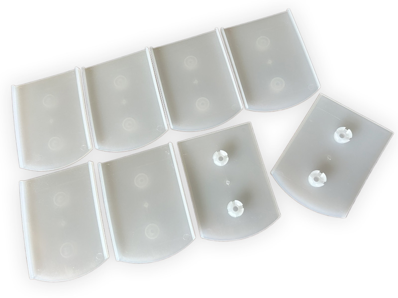 Valiant Leaf Spring Divider Slipper Pad Set. Nylon. Factory Correct ...