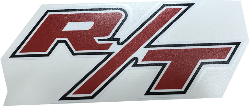 Valiant Charger R/T - Bonnet Decal - Large R/T - White Border - Elko ...